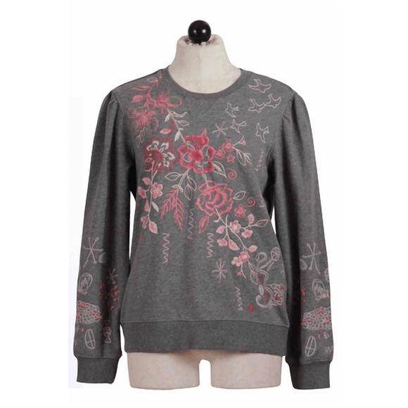 Johnny Was | Tops | New Johnny Was Klimt Balloon Sleeve Sweatshirt In ...